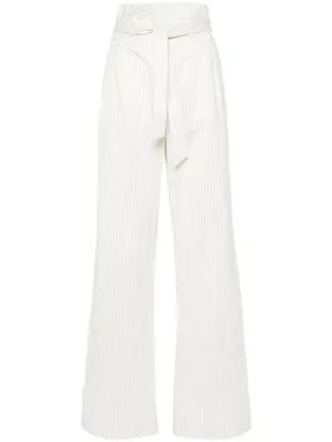 Max Mara Pinstripe-pattern Palazzo Pants