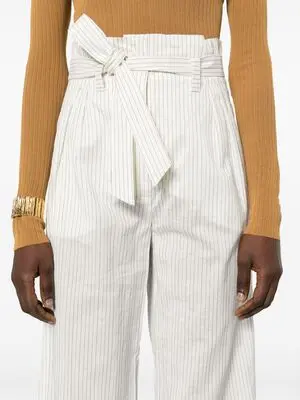 Max Mara Pinstripe-pattern Palazzo Pants