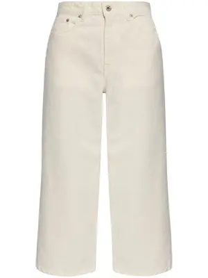 Kenzo High-rise Cropped Wide-leg Jeans