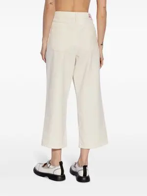 Kenzo High-rise Cropped Wide-leg Jeans