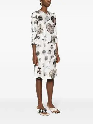 Marni Floral Collage-print Silk Dress