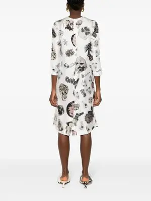 Marni Floral Collage-print Silk Dress