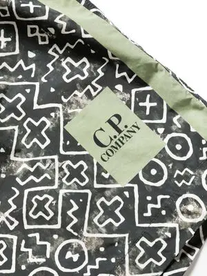 C.P. COMPANY Baja-print Swim Shorts - Green