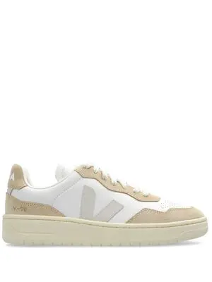 VEJA V-90 Leather Sneakers - White