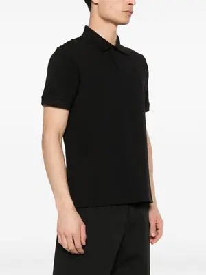 Just Cavalli Piqué-weave Polo Shirt - Black