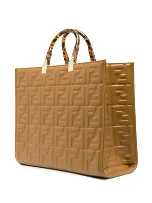 Fendi Embossed Tote Bag