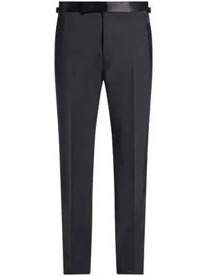 TOM FORD Straight-leg Tailored Trousers - Black