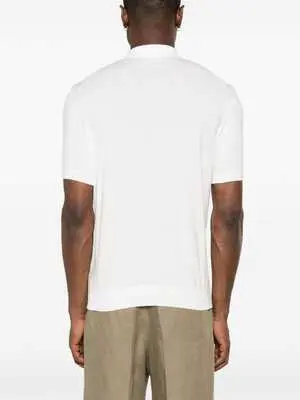 Zegna Cotton Polo Shirt - White
