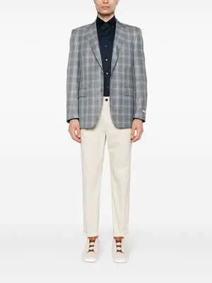 FAY Plain Cotton Shirt - Blue