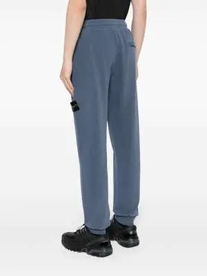 Stone Island Compass-badge Cotton Track Pants - Blue