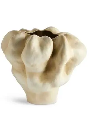 L'Objet Short Timna Porcelain Vase - Neutrals