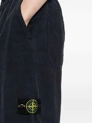 Stone Island Compass-motif Bermuda Shorts - Blue