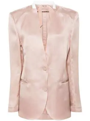 N°21 Single-breasted Silk Blazer - Pink