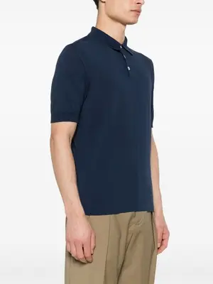 Eleventy Cotton Polo Shirt - Blue