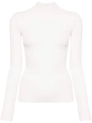 COURREGES Reedition Second Skin Mesh Top - White