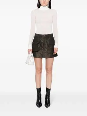 COURREGES Reedition Second Skin Mesh Top - White