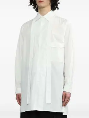 Yohji Yamamoto Scarf-detail Cotton Shirt