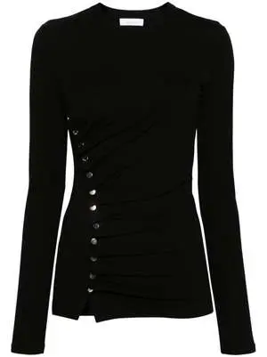 Rabanne Asymmetric Studded T-shirt