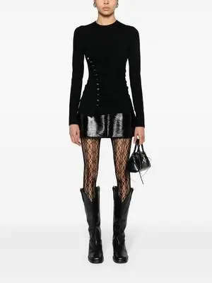 Rabanne Asymmetric Studded T-shirt