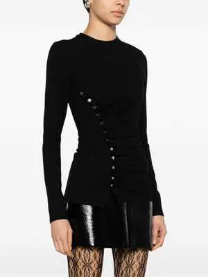 Rabanne Asymmetric Studded T-shirt