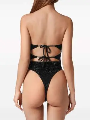 Philipp Plein Crystal-embellished One-piece Swimsuit