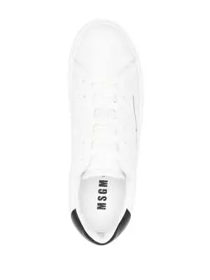 MSGM Iconic Leather Sneakers