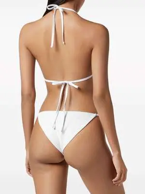 Philipp Plein Logo-plaque Triangle Bikini Set - White