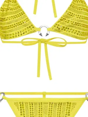 Philipp Plein Crystal-embellished Bikini