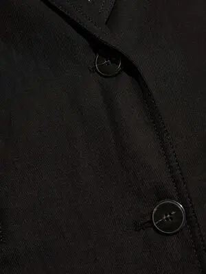 FORTE_FORTE Single-breasted Twill Blazer