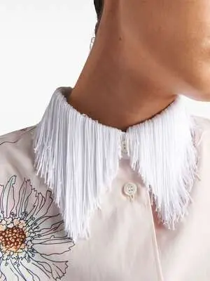 Prada Gerbera-print Cotton Shirt - Pink