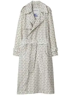 Burberry B-print Silk Trench Coat