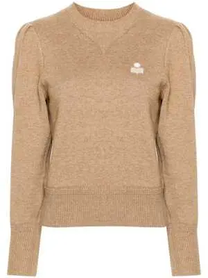 MARANT ETOILE Kelaya Logo-embroidered Jumper - Neutrals