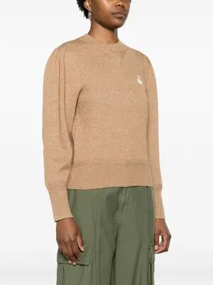 MARANT ETOILE Kelaya Logo-embroidered Jumper - Neutrals