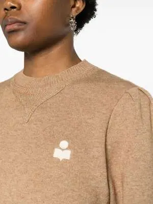 MARANT ETOILE Kelaya Logo-embroidered Jumper - Neutrals