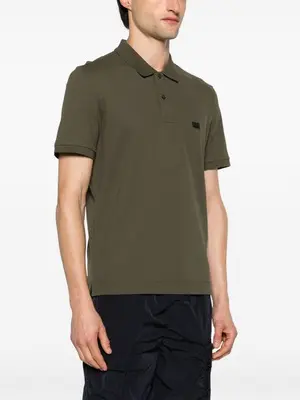 C.P. COMPANY Logo-embroidered Cotton Polo Shirt