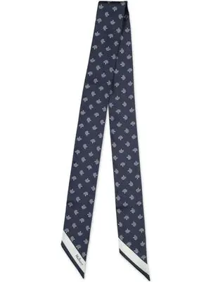 Mulberry Tree-jacquard Scarf - Blue