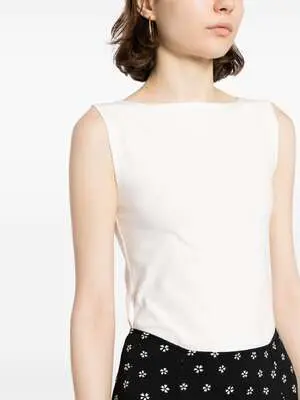 REFORMATION Dusk Boat-neck Top - White