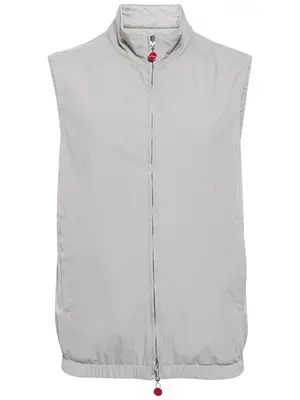 Kiton Zip-up Reversible Gilet - Grey