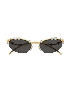 SWAROVSKI Crystal-embellished Cat-eye Sunglasses - Gold