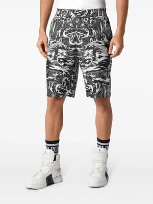 Philipp Plein Circus Silk Shorts