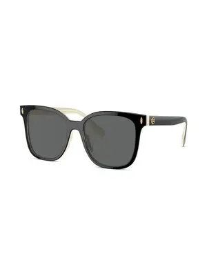 Tory Burch Logo-plaque Square-frame Sunglasses