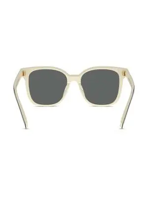 Tory Burch Logo-plaque Square-frame Sunglasses