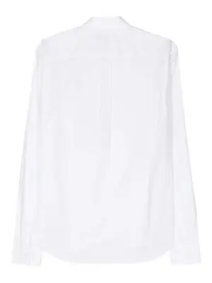 Michael Kors Logo-embroidered Cotton Shirt - White