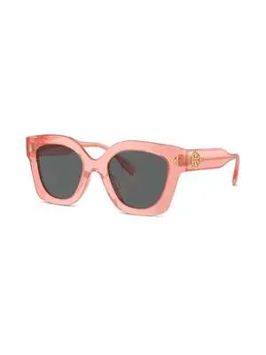 Tory Burch Miller Logo-plaque Sunglasses - Orange
