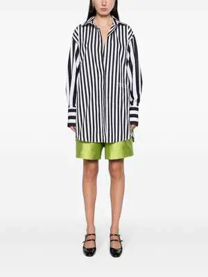 PATOU Logo-embroidered Striped Shirt