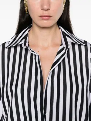 PATOU Logo-embroidered Striped Shirt