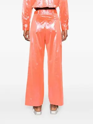 FORTE_FORTE Metallic Straight Trousers