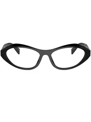 Prada Oval-frame Glasses - Black