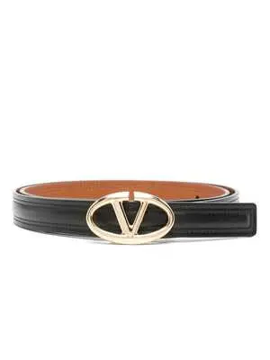 Valentino Garavani 20mm Vlogo The Bold Edition Belt In Black  display picture 2