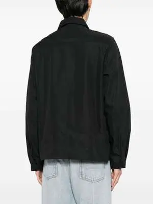 Hugo Logo-appliqué Shirt Jacket - Black